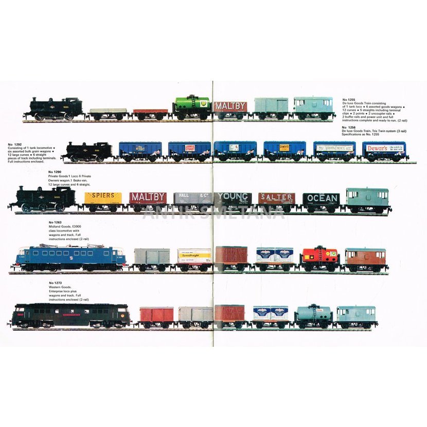 Trix 1967-1968 Model railways 00-H0