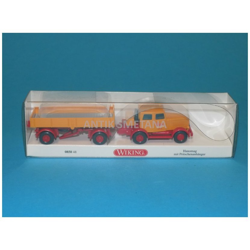 Model 1/87 č.574 - Wiking Hanomag mit Pritschenanhänger