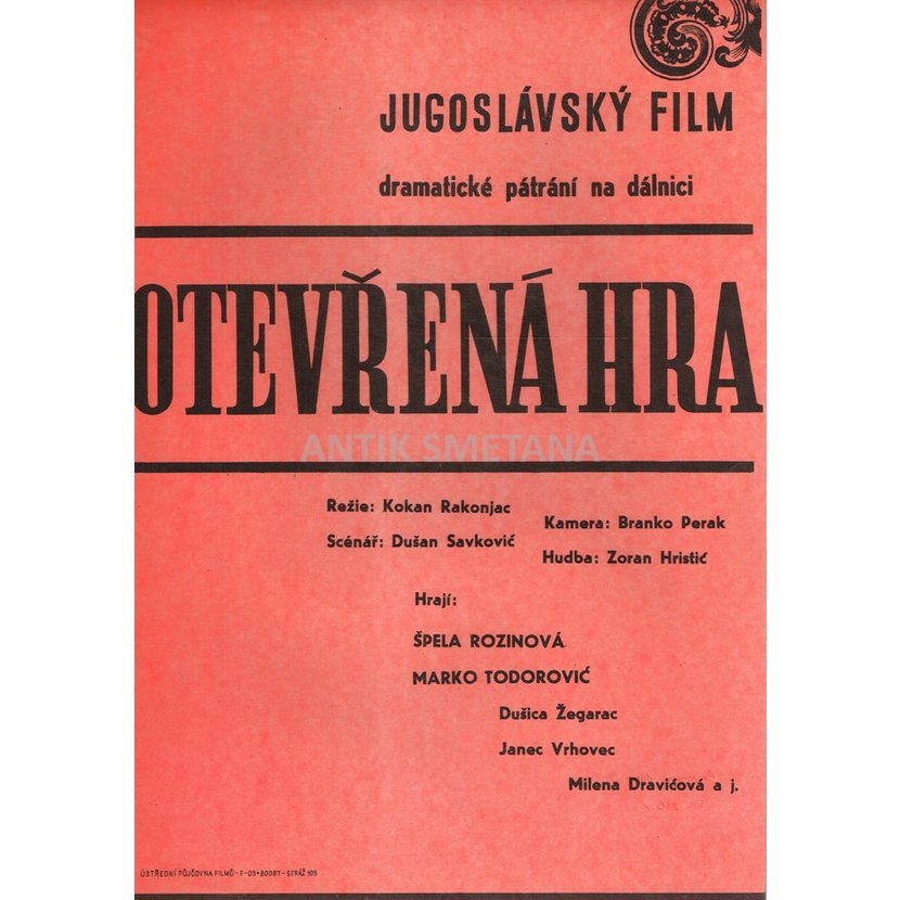 Filmový plakát A3 - Otevřená hra