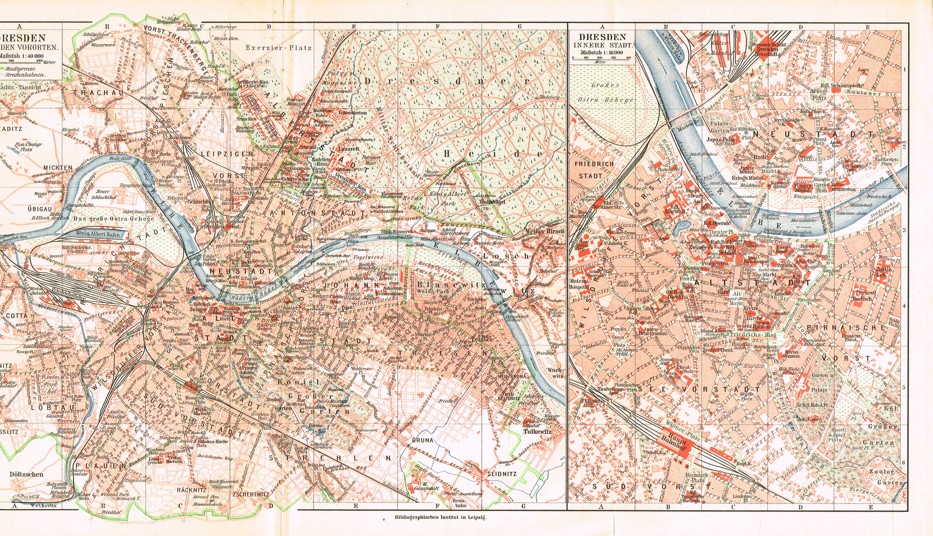 Mapa města - Dresden