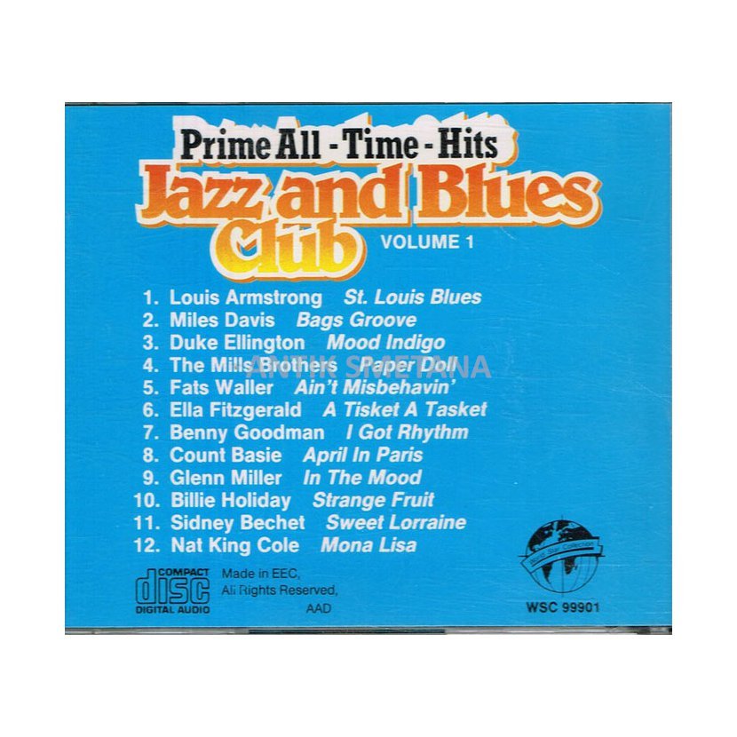 CD Prime All-Time-Hits - Jazz and Blues Club Volume 1