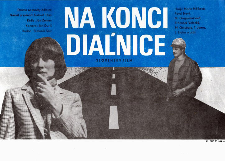 Filmový plakát A4 - Na konci dialnice