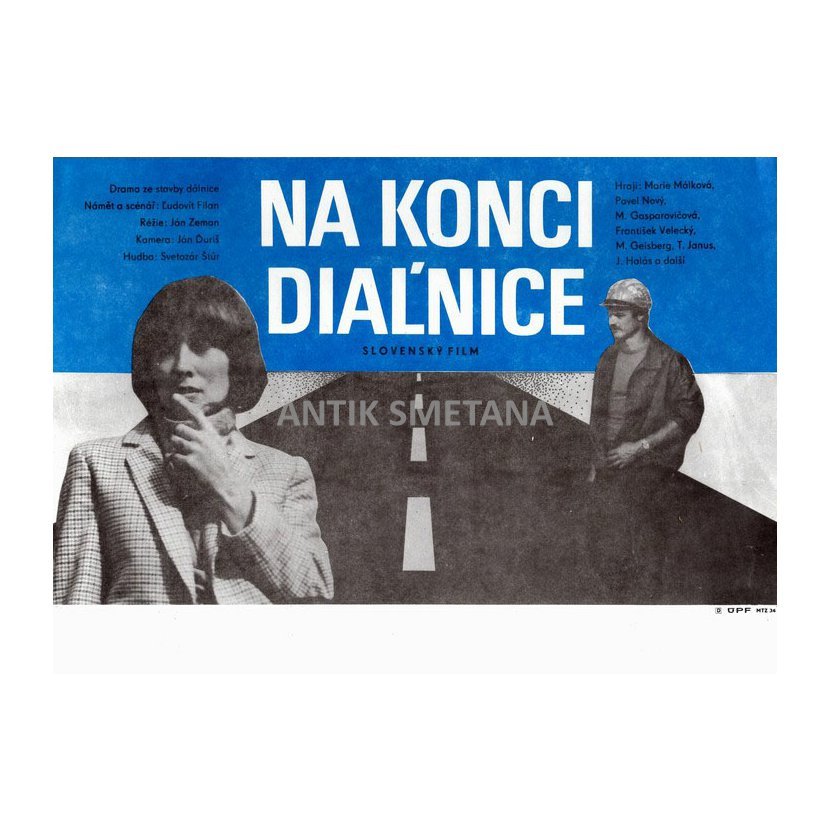 Filmový plakát A4 - Na konci dialnice