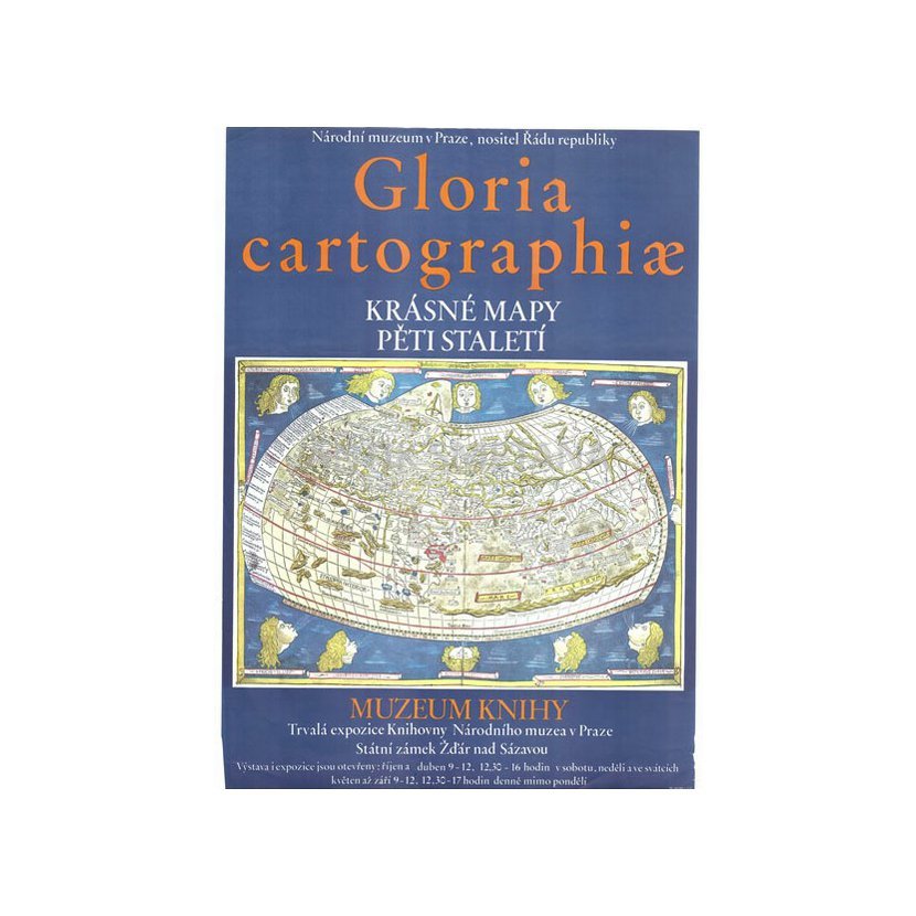 Výstavní plakát A1 - Gloria cartographia - Krásné mapy pěti století