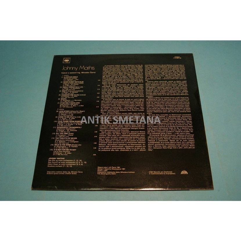 LP Johnny Mathis